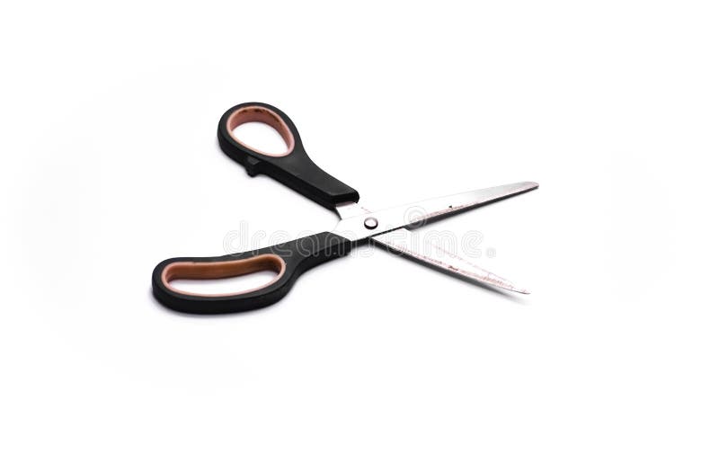 Scissors Isolated on White Background. Stock Photo - Image of equipment ...