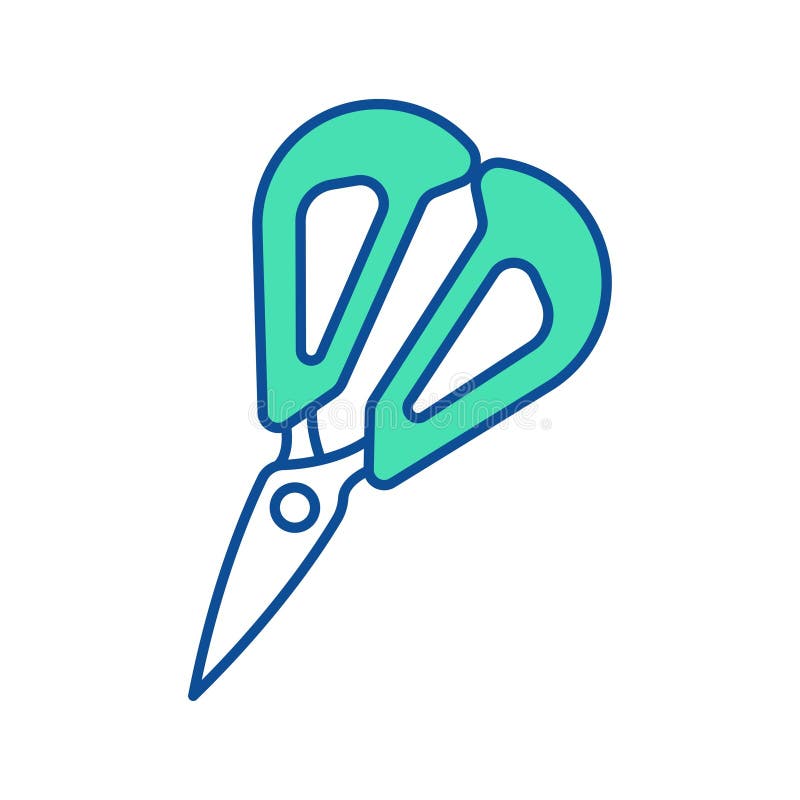 Scissors. Kitchenware Icon. Line Vector Kitchen Utensil and Tool Stock ...