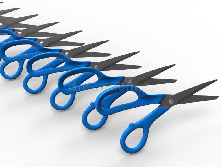 Multiple Scissors Stock Illustrations – 142 Multiple Scissors Stock ...