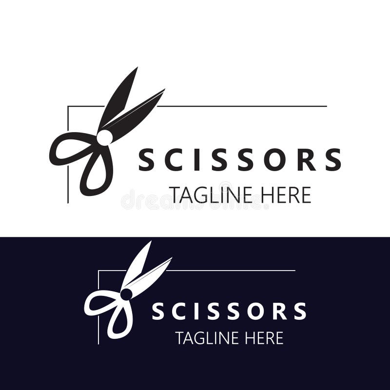 Scissors Logo Design Icon Template. Modern Simple Design. Barber Tools ...