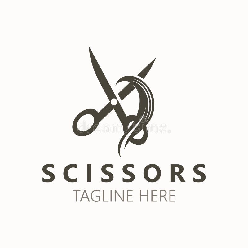 Scissors Logo Design Icon Template. Modern Simple Design. Barbers Tools ...