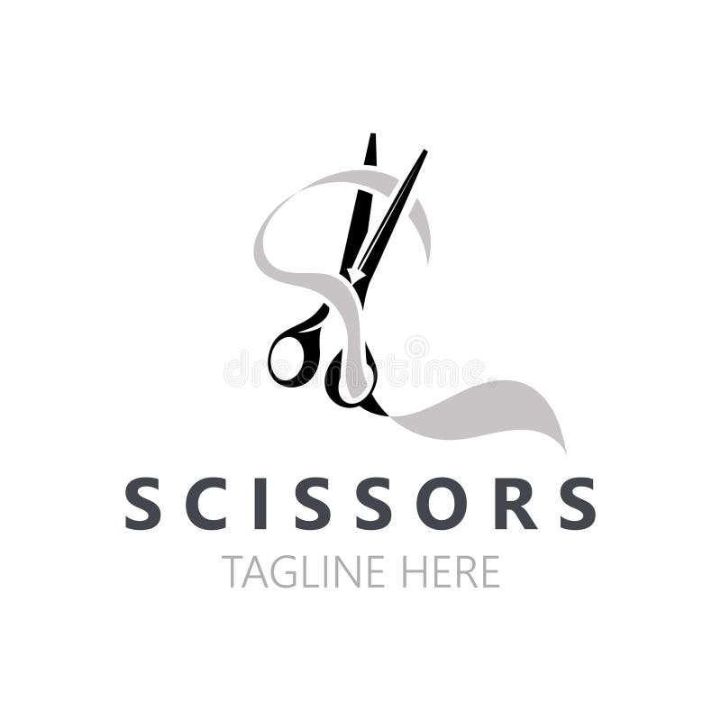 Scissors Logo Design Icon Template. Modern Simple Design. Barbers Tools ...