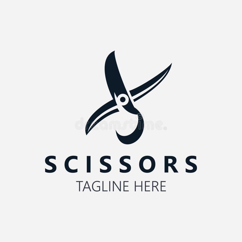 Scissors Logo Design Icon Template. Modern Simple Design. Barbers Tools ...