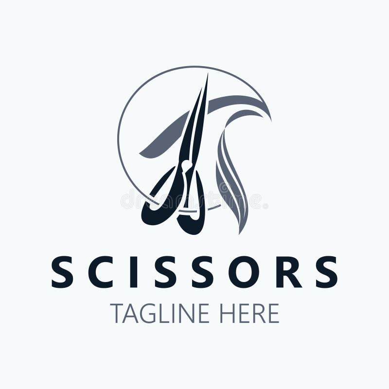 Scissors Logo Design Icon Template. Modern Simple Design. Barbers Tools ...