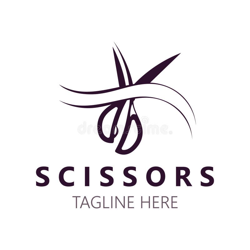Scissors Logo Design Icon Template. Modern Simple Design. Barbers Tools ...