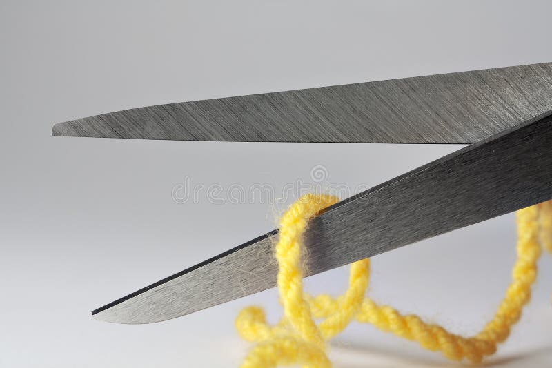 Scissors Cut Penny stock photo. Image of scissors, damaged - 20165982
