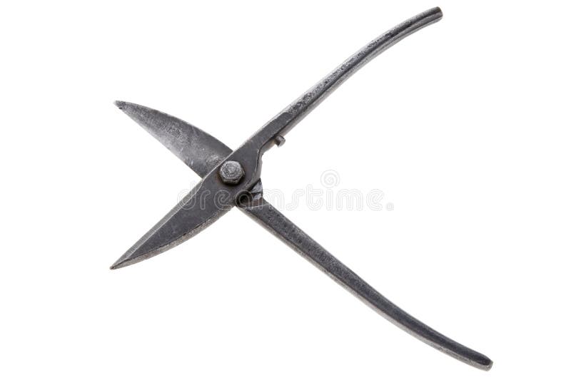 Scissors for metal stock image. Image of cutting, instrument - 9152685