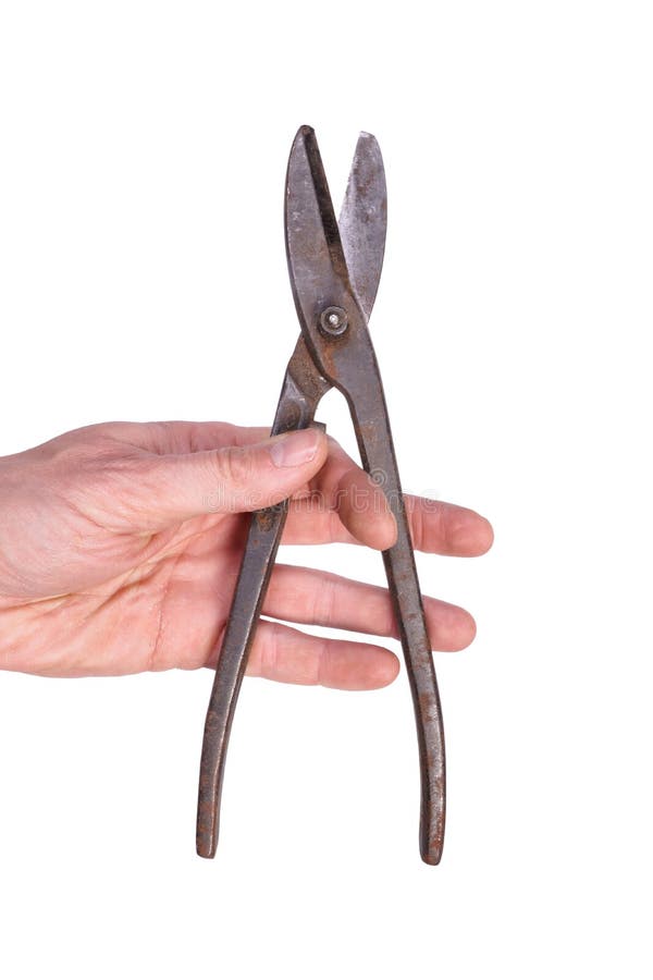 Scissors for metal cutting stock image. Image of craft - 27588493