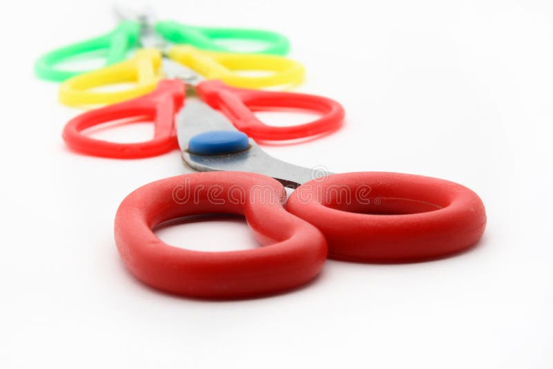 Scissors opened stock photo. Image of isolated, metal - 11537686