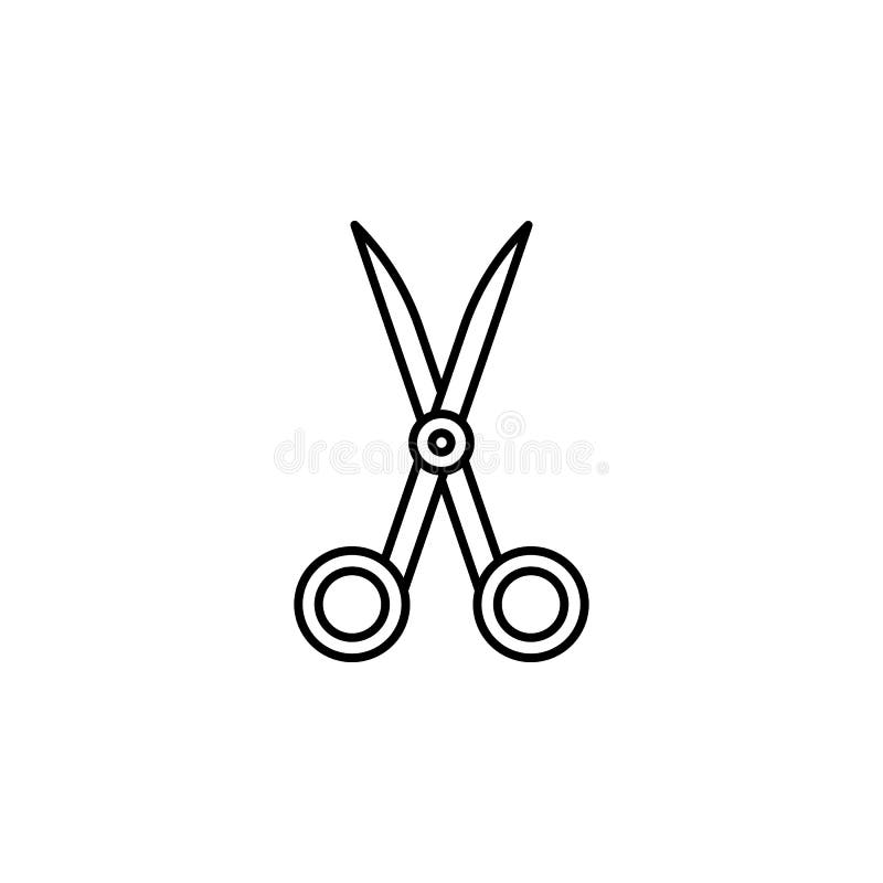 Scissors Outline Icon. Element of Simple Education Icon for Mobile ...