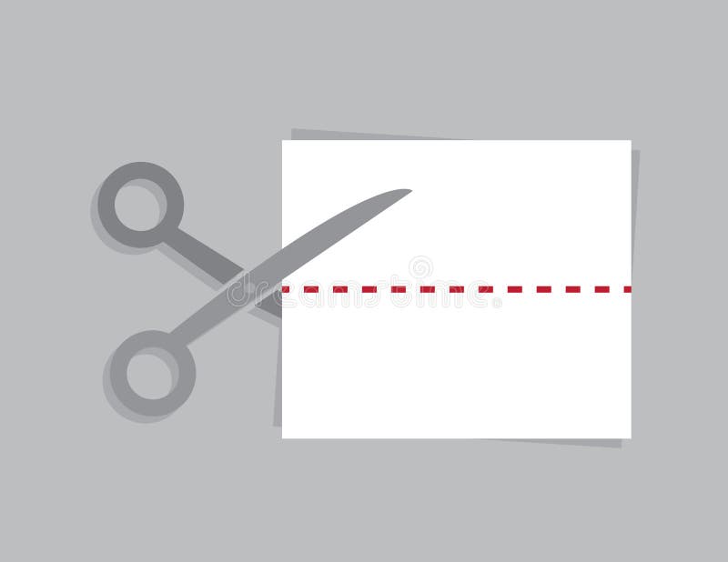 Scissors Cutting Dotted Line Stock Illustrations – 1,307 Scissors ...