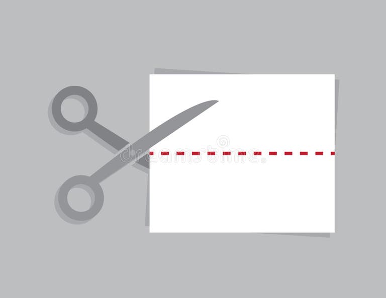 Scissors Cutting Paper Stock Illustrations – 9,652 Scissors Cutting ...