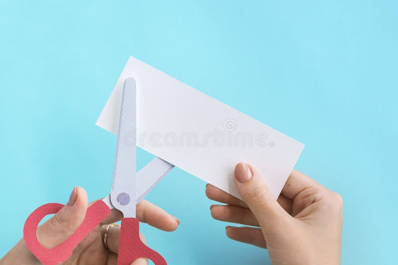 Scissors Paper Ideas Inspiration Style Art Concept Stock Photo - Image ...