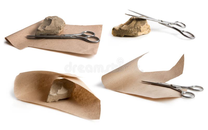 Scissors, paper, stone stock image. Image of concepts - 52068537