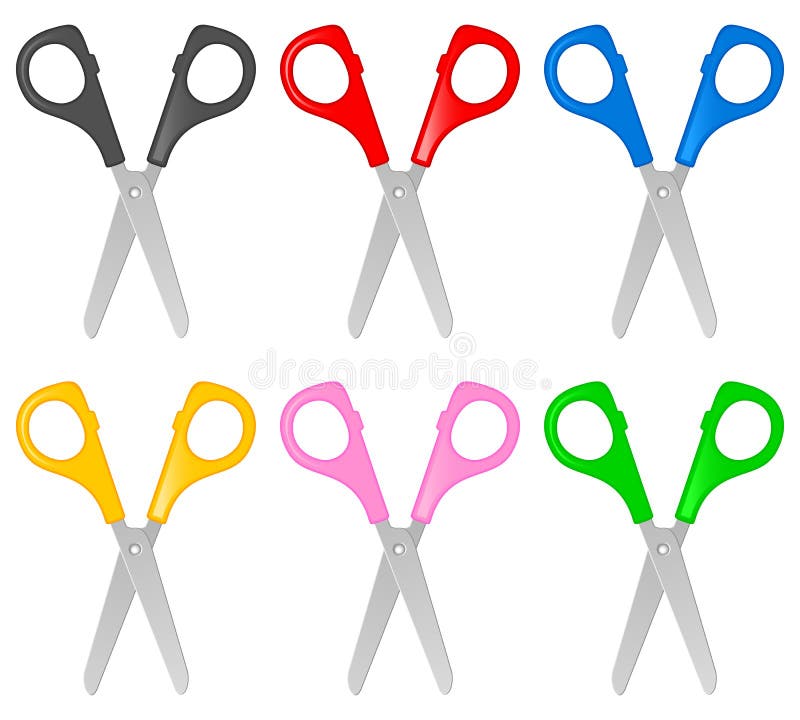 Scissors Cutting Red Ribbon Stock Vector - Illustration of event, clip ...