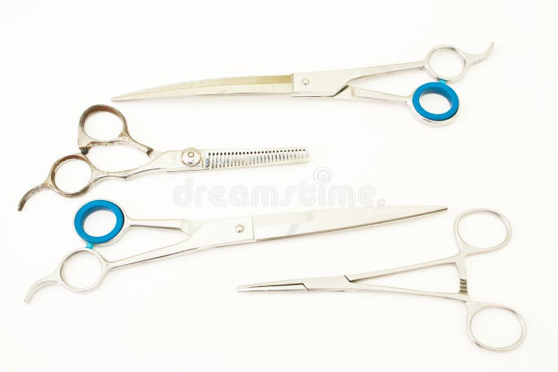 Scissors set stock image. Image of barber, style, salon - 28581261