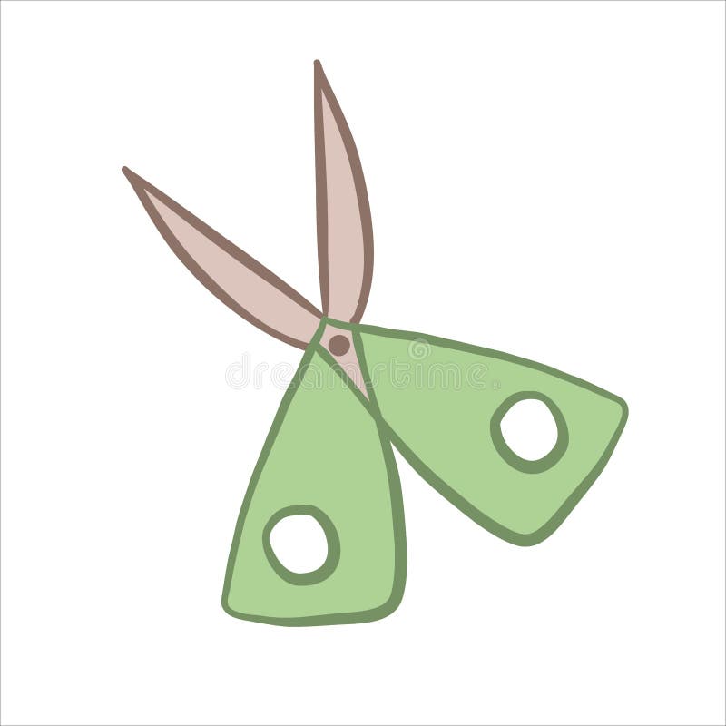 Scissors Sewing Element. Vector Illustration on the Theme of Sewing ...