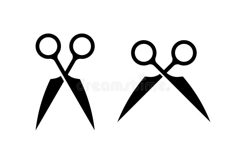 Scissors Shape Vector Drawing. Stock Vector - Illustration of equipment ...