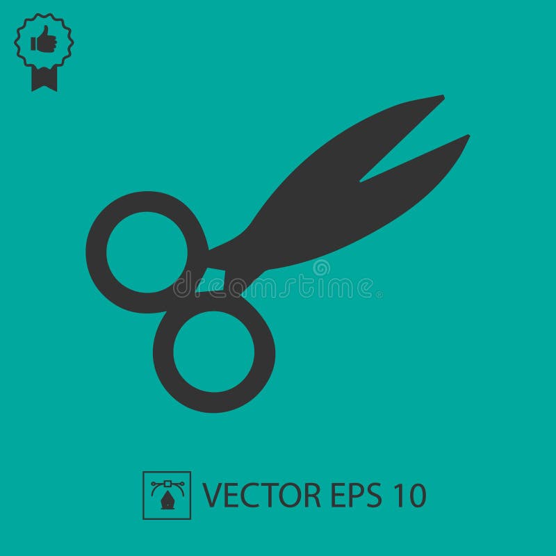 Scissors Simple Vector Icon Eps 10. Simple Isolated Illustration Stock ...