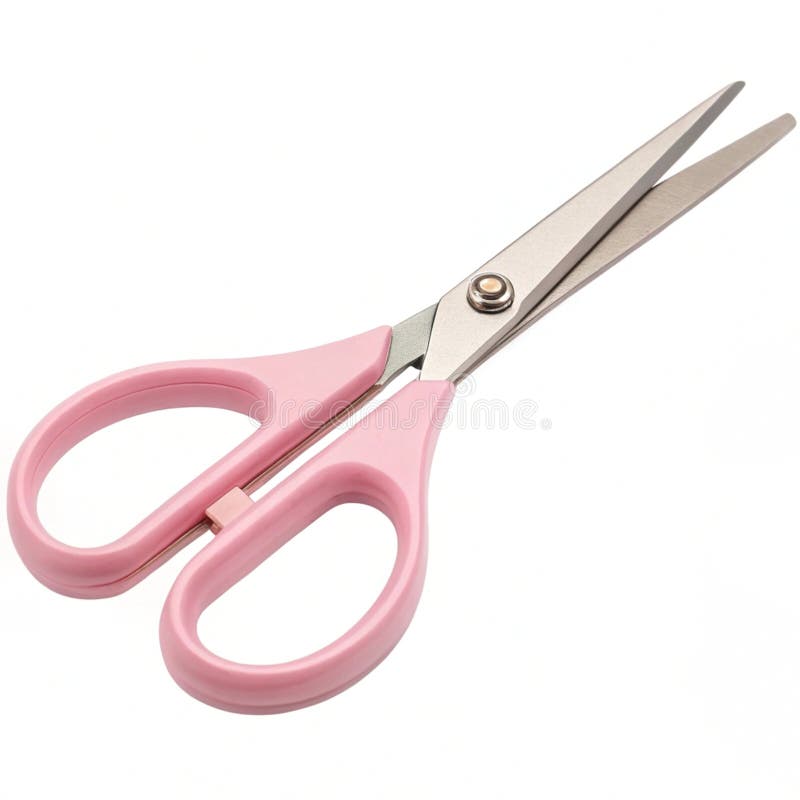 Scissors with Soft Grip Handle Design on Transparent Background Stock ...