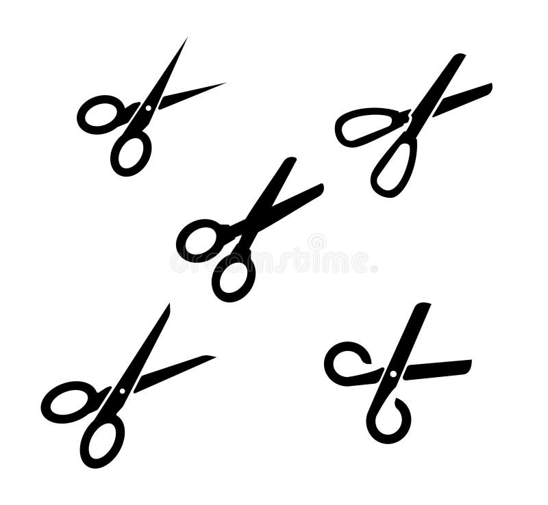 Scissors Solid Icon Vector File Format Stock Vector - Illustration of ...