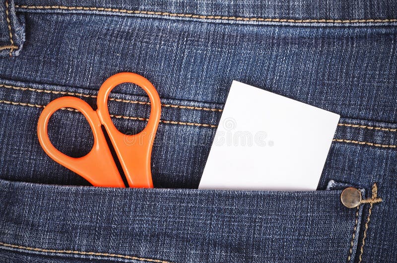 Scissors Sticker Blue Jeans Pocket Stock Photos - Free & Royalty-Free ...