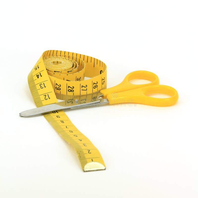Scissors and tape measure stock photo. Image of industry - 31571066
