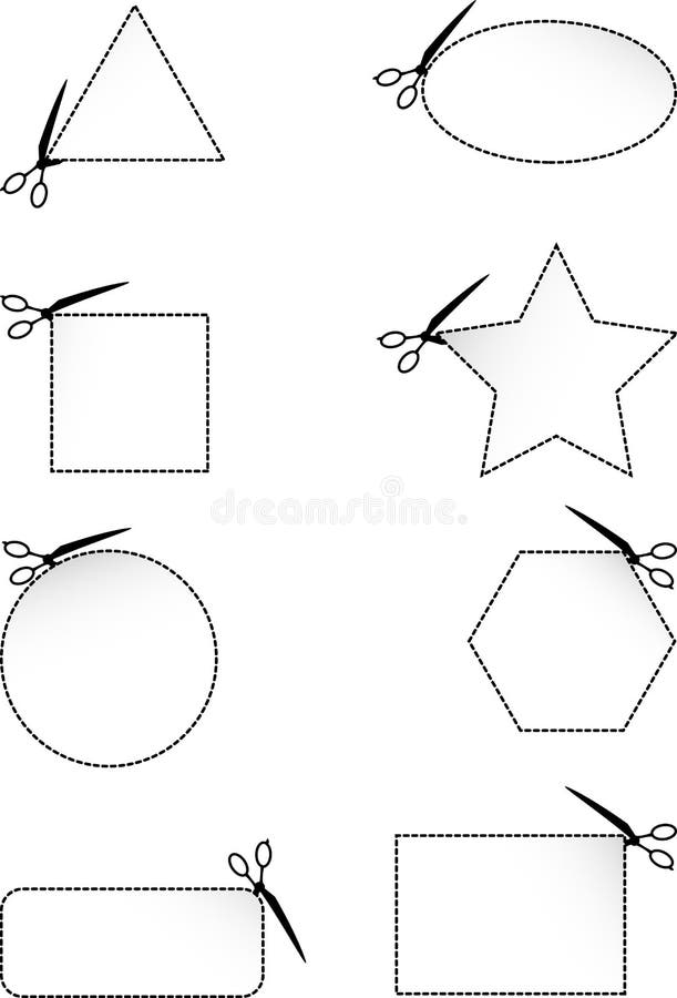 Scissors template stock vector. Illustration of isolated - 14416082