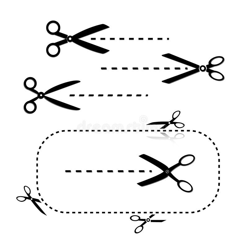 Scissors Templates stock vector. Illustration of media - 35024700