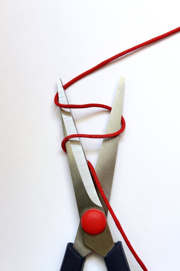 Scissors and thread stock image. Image of tool, scissors - 20332575