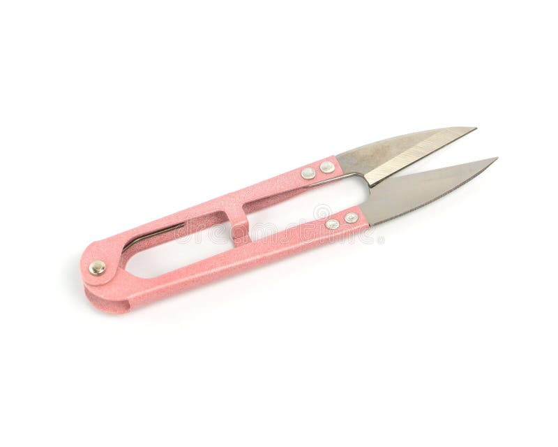 Scissors for Thread Cutting Isolated on White Background Stock Photo ...