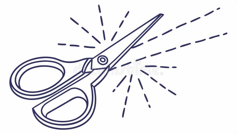 Scissors Tool, Cutting and Craft Supply Illustration Vector Design ...