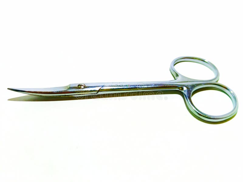 Scissors Tool Sharp Metal Cutting on White Background Stock Image ...