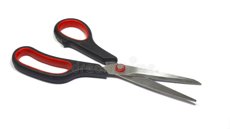Scissors, (Top View) stock image. Image of single, white - 46724215
