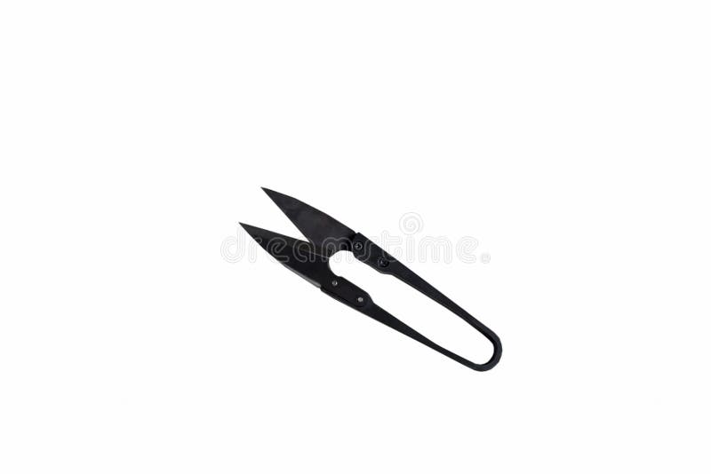 Scissors for Trimming Threads Stock Image - Image of sketch, ribbon ...