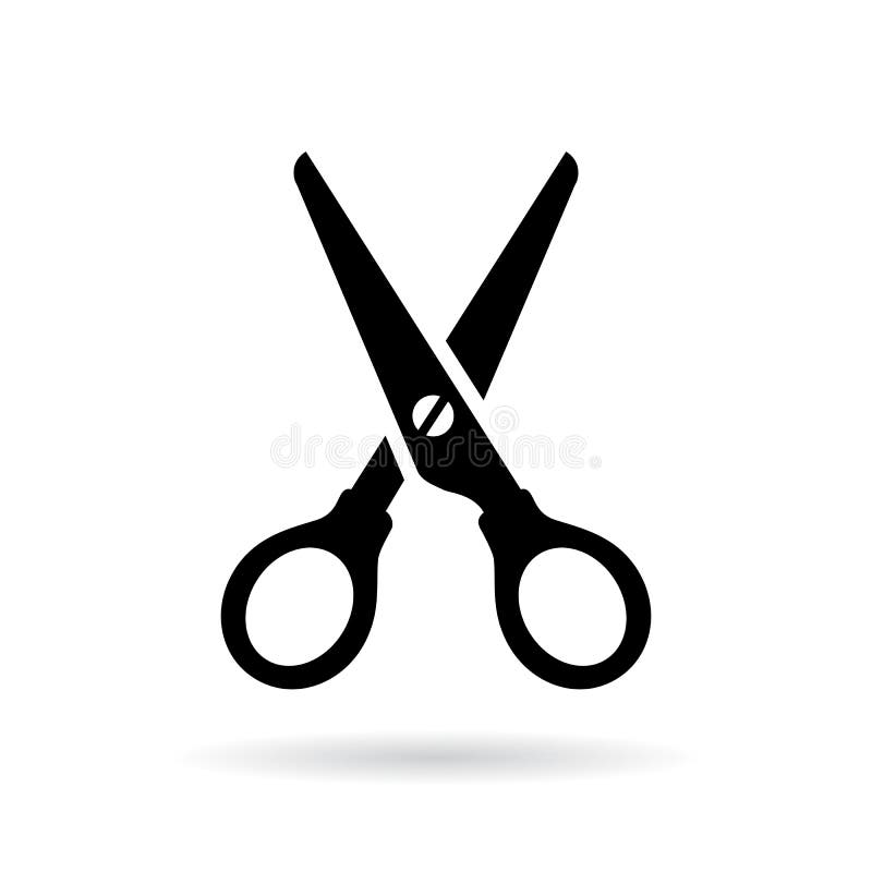 Scissors Vector Icon. Barber Illustration Sign. Cut Symbol. Hairdresser ...