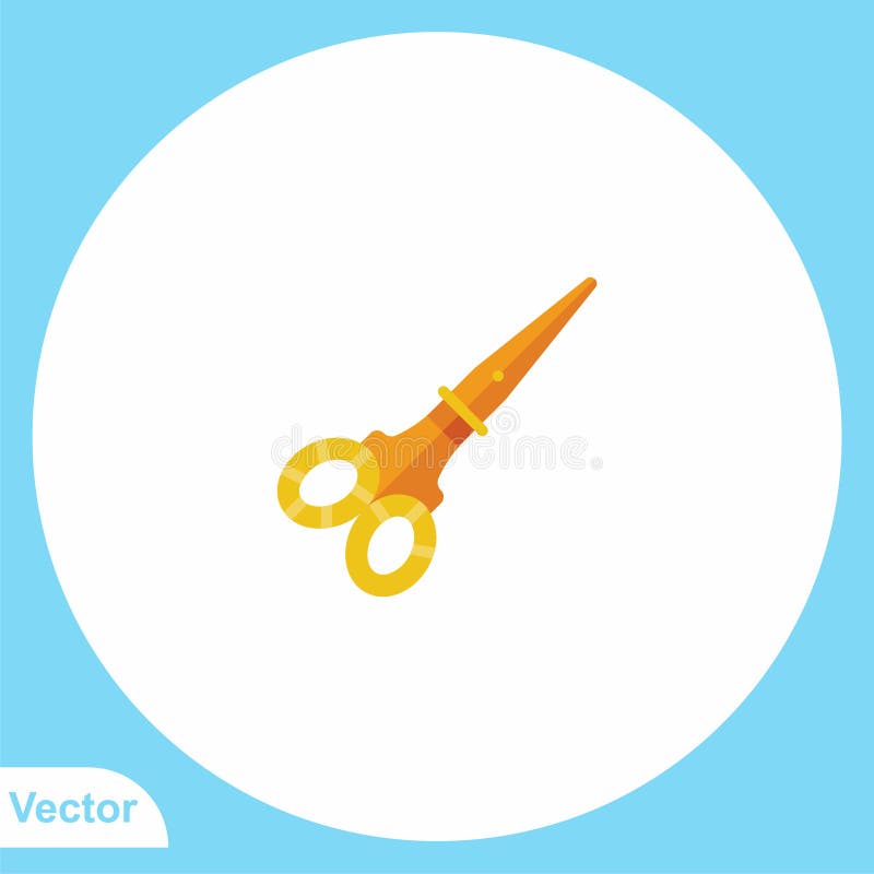 Scissors Vector Icon Sign Symbol Stock Illustration - Illustration of ...