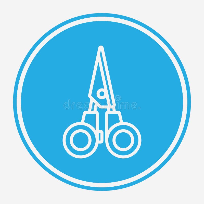 Scissors Vector Icon Sign Symbol Stock Vector - Illustration of handle ...