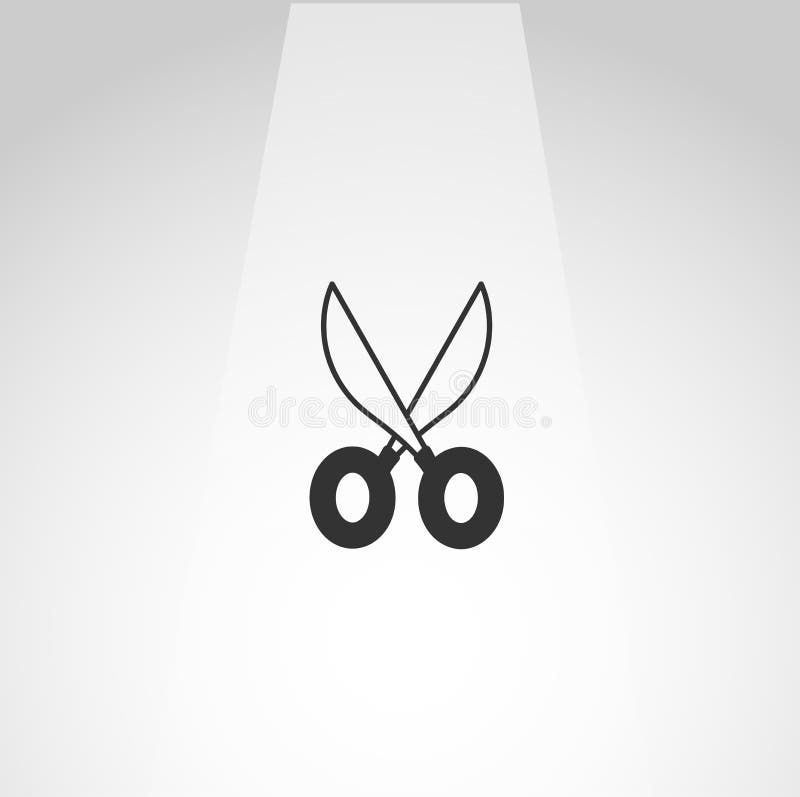 Scissors Icon, Scissors Simple Isolated Icon Stock Illustration ...