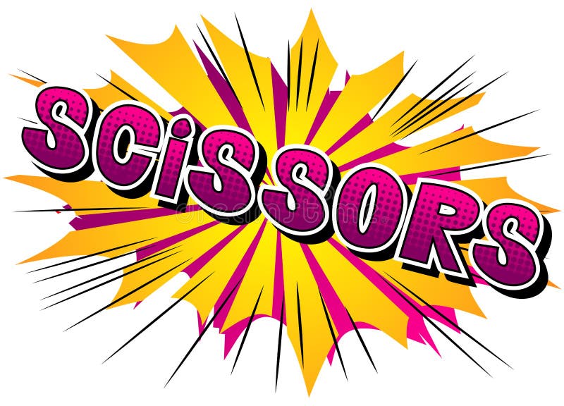 Illustrated Scissors Stock Illustrations – 308 Illustrated Scissors ...