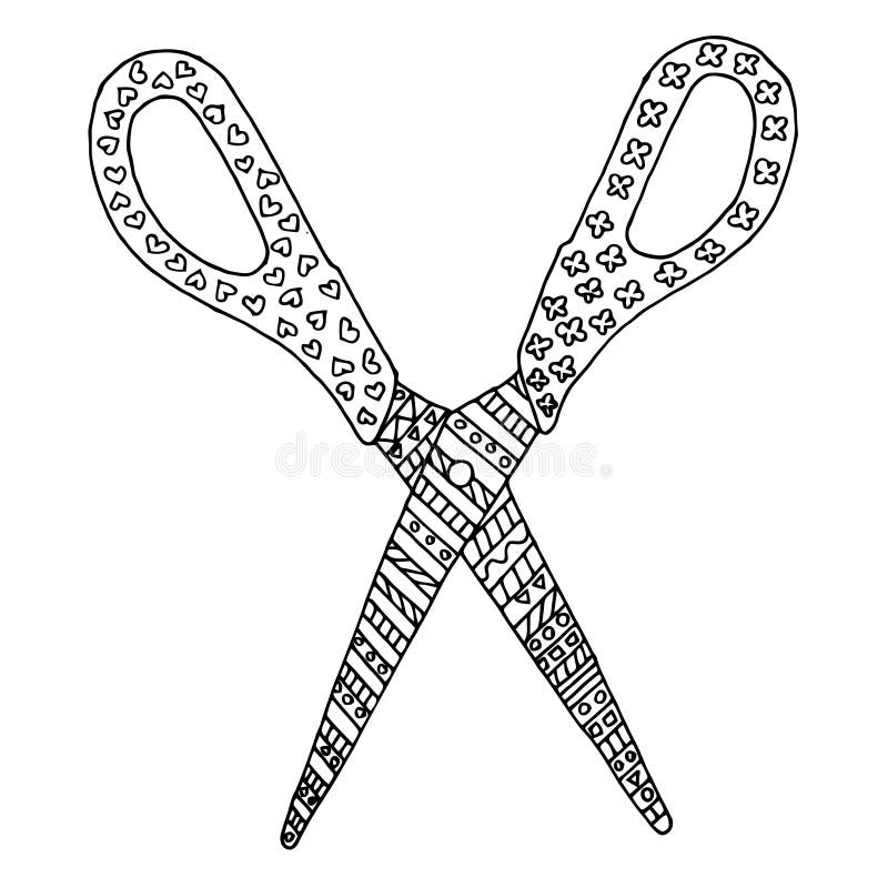Scissors Coloring Stock Illustrations – 1,866 Scissors Coloring Stock ...