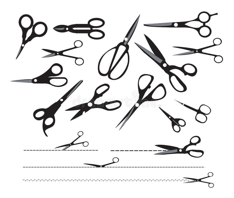 Set of Vintage Door Signs for Barber Shop with Scissors Stock Vector ... Set of Vintage Door Signs for Barber Shop with Scissors Stock Vector ...
