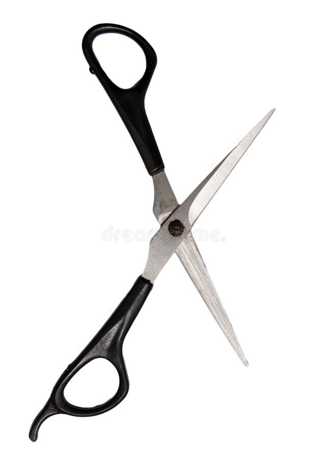 Scissors on a White Background Stock Image - Image of sharp, stationery ...