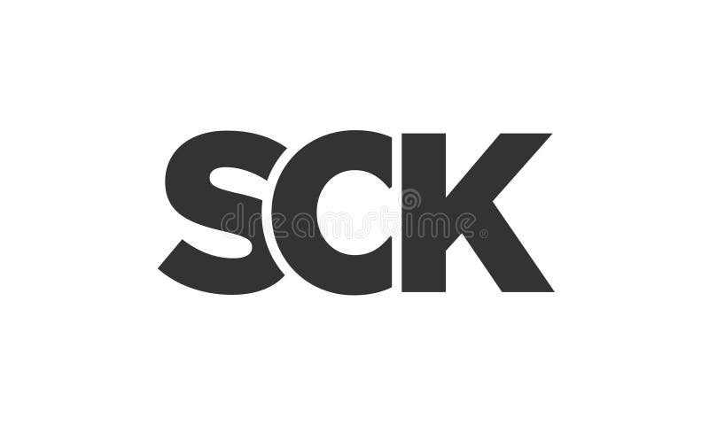 SCK Logo Design Template with Strong and Modern Bold Text. Initial ...