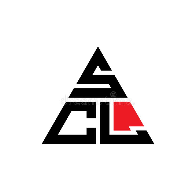 SCL Triangle Letter Logo Design with Triangle Shape. SCL Triangle Logo ...