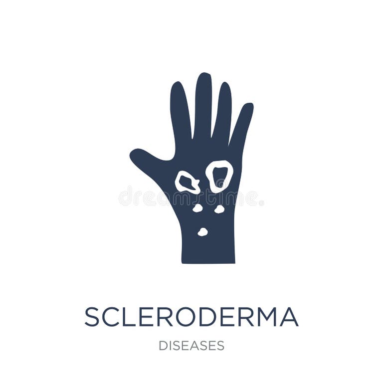 Scleroderma Icon. Trendy Flat Vector Scleroderma Icon on White B Stock ...