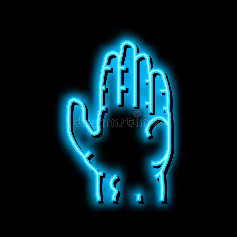 Scleroderma Skin Disease Neon Glow Icon Illustration Stock Vector ...
