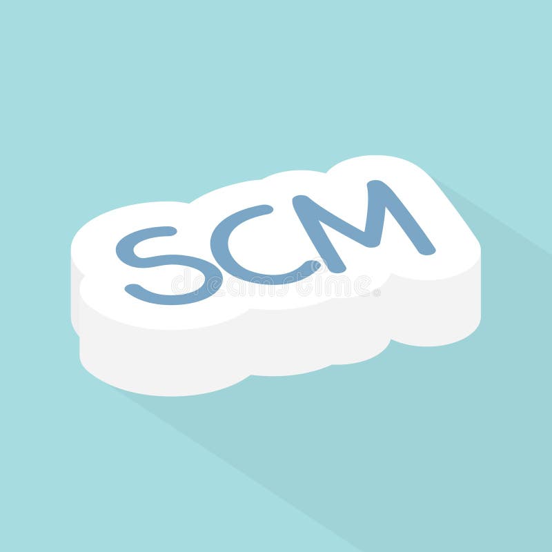 SCM Supply Chain Management Business Concept Stock Vector ...