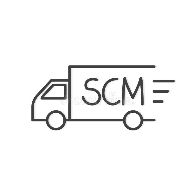 SCM Supply Chain Management Business Concept Stock Vector ...