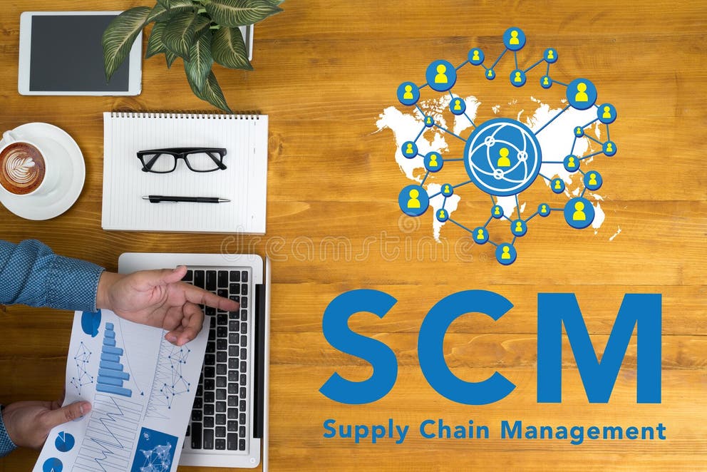 SCM Supply Chain Management Concept Stock Photo - Image of search ...